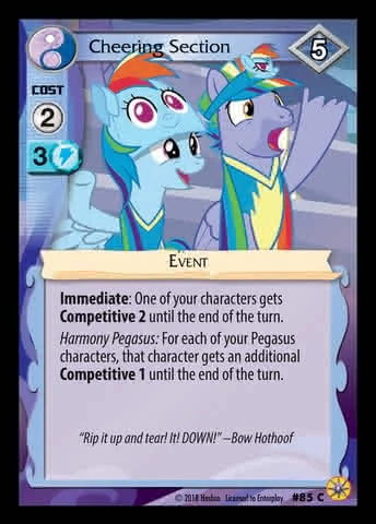 Cheering Section | My Little Pony Collectible Card Game Wiki | Fandom