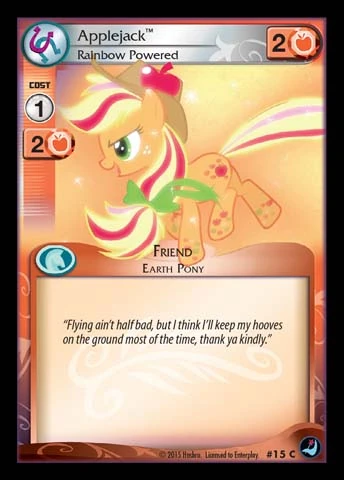 Applejack, Rainbow Powered | My Little Pony Collectible Card Game Wiki ...