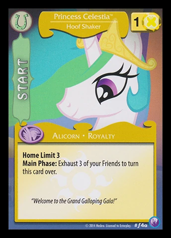 Princess Celestia, Hoof Shaker | My Little Pony Collectible Card Game ...