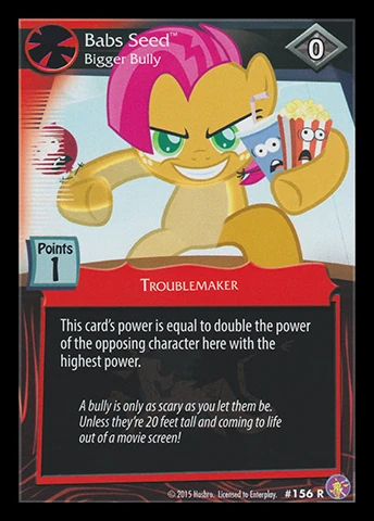 Babs Seed, Bigger Bully | My Little Pony Collectible Card Game Wiki ...