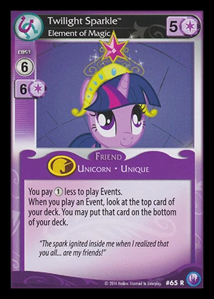 Twilight Sparkle, Element of Magic | My Little Pony Collectible Card ...