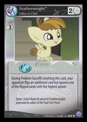 Featherweight, Editor-in-Chief | My Little Pony Collectible Card Game ...