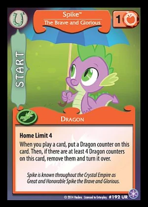 Spike, The Brave and Glorious | My Little Pony Collectible Card Game ...