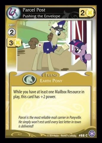 Parcel Post, Pushing the Envelope | My Little Pony Collectible Card ...