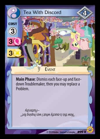 Tea With Discord | My Little Pony Collectible Card Game Wiki | Fandom