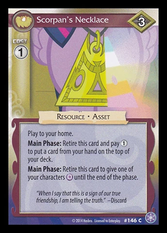 Scorpan's Necklace | My Little Pony Collectible Card Game Wiki | Fandom