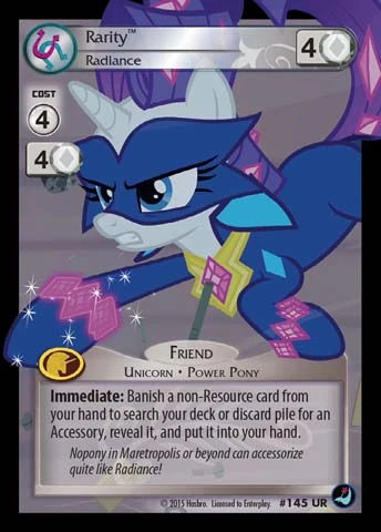 Rarity, Radiance | My Little Pony Collectible Card Game Wiki | Fandom