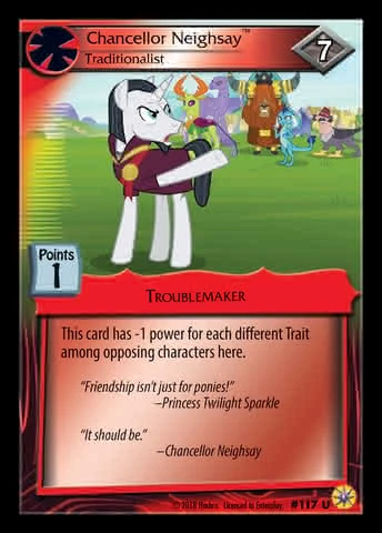 Chancellor Neighsay, Traditionalist | My Little Pony Collectible Card ...