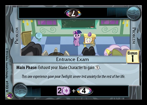 Entrance Exam | My Little Pony Collectible Card Game Wiki | Fandom