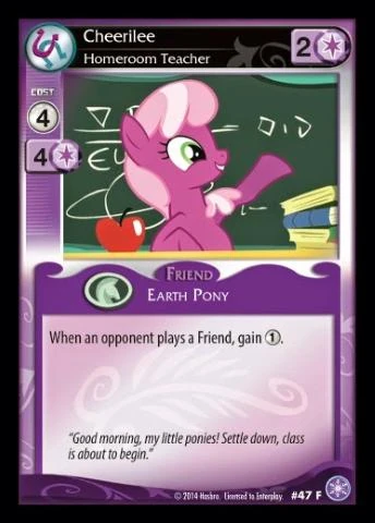 Cheerilee, Homeroom Teacher | My Little Pony Collectible Card Game Wiki ...