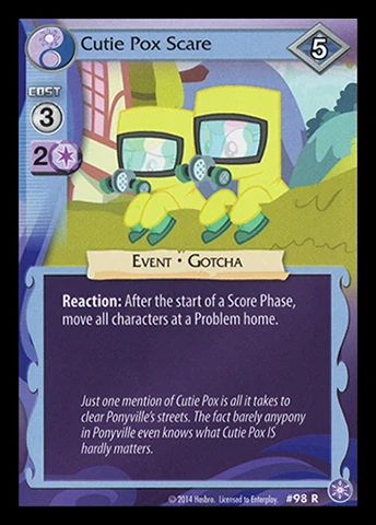 Cutie Pox Scare | My Little Pony Collectible Card Game Wiki | Fandom
