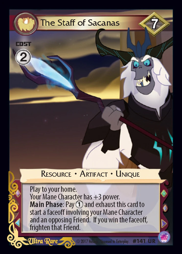 The Staff of Sacanas | My Little Pony Collectible Card Game Wiki | Fandom
