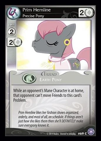 Prim Hemline, Precise Pony | My Little Pony Collectible Card Game Wiki ...