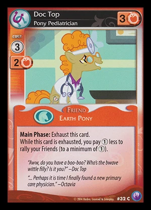Doc Top, Pony Pediatrician | My Little Pony Collectible Card Game Wiki ...