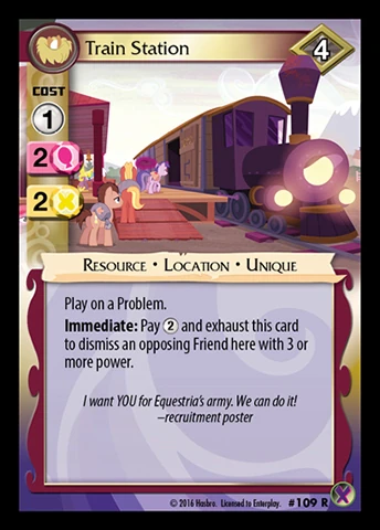 Train Station | My Little Pony Collectible Card Game Wiki | Fandom