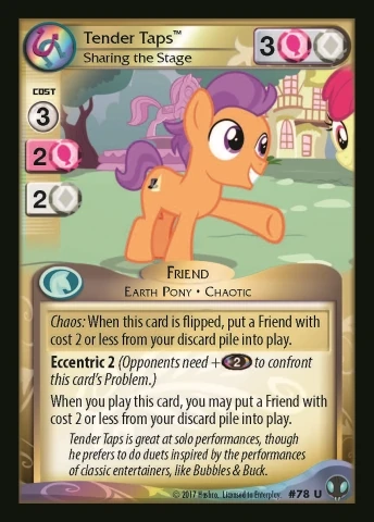 Tender Taps, Sharing the Stage | My Little Pony Collectible Card Game ...