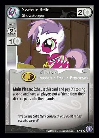 Sweetie Belle, Showstopper | My Little Pony Collectible Card Game Wiki ...