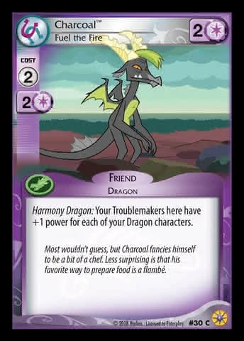 Charcoal, Fuel the Fire | My Little Pony Collectible Card Game Wiki ...