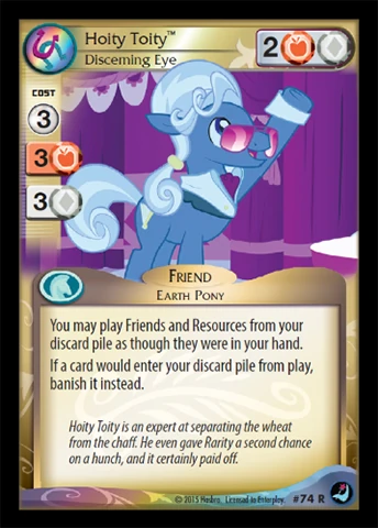 Hoity Toity, Discerning Eye | My Little Pony Collectible Card Game Wiki ...