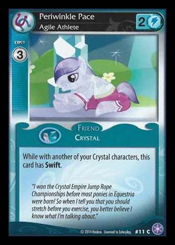 Periwinkle Pace, Agile Athlete | My Little Pony Collectible Card Game ...
