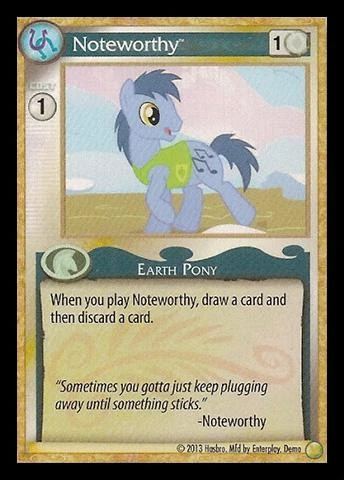 Noteworthy (GenCon) | My Little Pony Collectible Card Game Wiki | Fandom