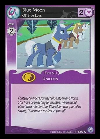 Blue Moon, Ol' Blue Eyes | My Little Pony Collectible Card Game Wiki ...