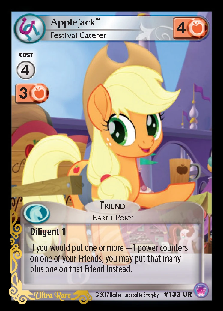 Applejack, Festival Caterer | My Little Pony Collectible Card Game Wiki ...