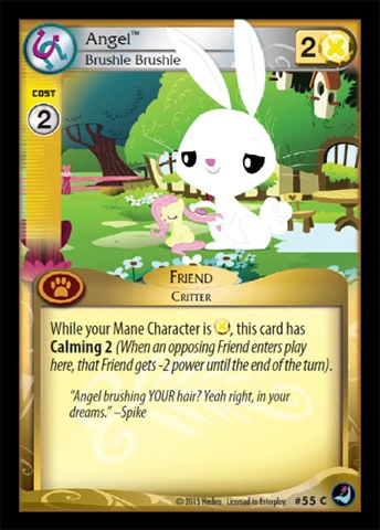 Angel, Brushie Brushie | My Little Pony Collectible Card Game Wiki | Fandom