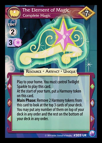 The Element of Magic, Complete Magic | My Little Pony Collectible Card ...