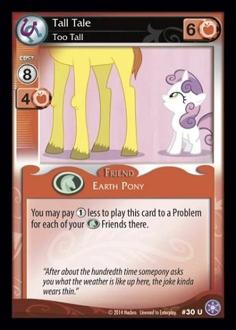 Tall Tale, Too Tall | My Little Pony Collectible Card Game Wiki | Fandom