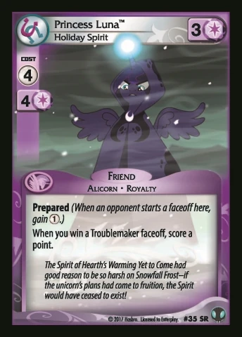 Princess Luna, Holiday Spirit | My Little Pony Collectible Card Game ...
