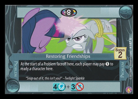 Restoring Friendships | My Little Pony Collectible Card Game Wiki | Fandom