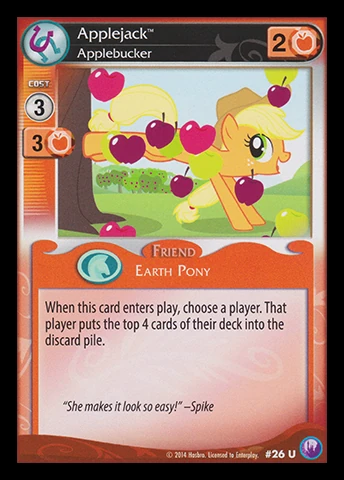 Applejack, Applebucker | My Little Pony Collectible Card Game Wiki | Fandom