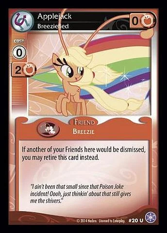 Applejack, Breeziefied | My Little Pony Collectible Card Game Wiki | Fandom
