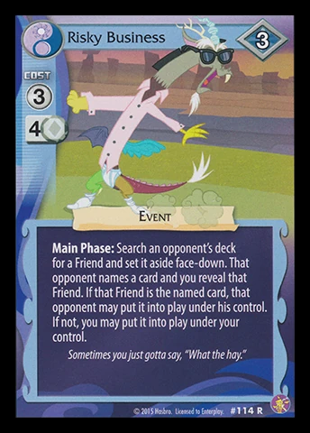 Risky Business | My Little Pony Collectible Card Game Wiki | Fandom