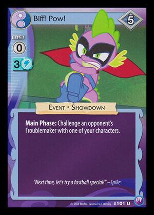 Biff! Pow! | My Little Pony Collectible Card Game Wiki | Fandom