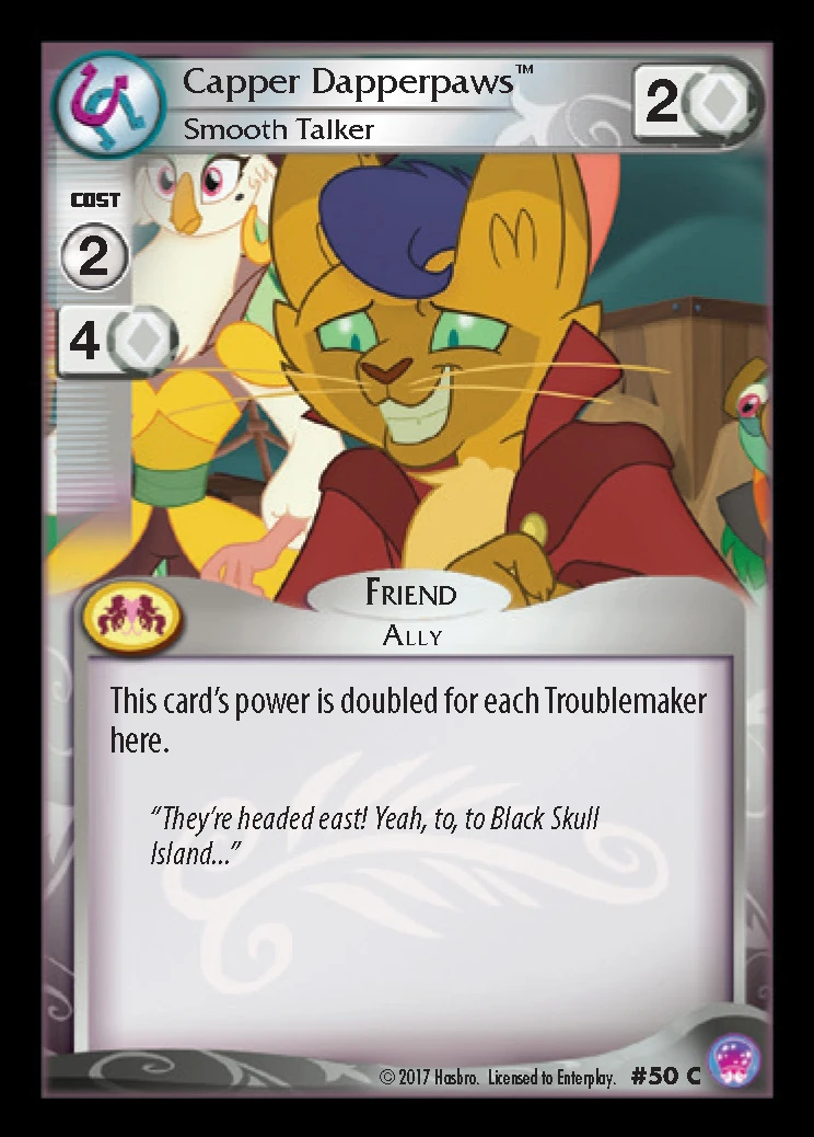 Capper Dapperpaws, Smooth Talker | My Little Pony Collectible Card Game ...