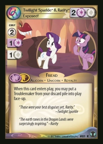 Twilight Sparkle & Rarity, Exposed! | My Little Pony Collectible Card ...