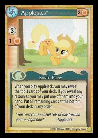 Applejack (GenCon) | My Little Pony Collectible Card Game Wiki | Fandom