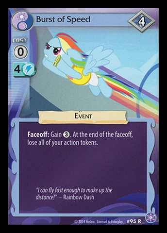 Burst of Speed | My Little Pony Collectible Card Game Wiki | Fandom