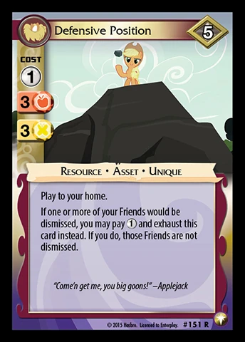 Defensive Position | My Little Pony Collectible Card Game Wiki | Fandom
