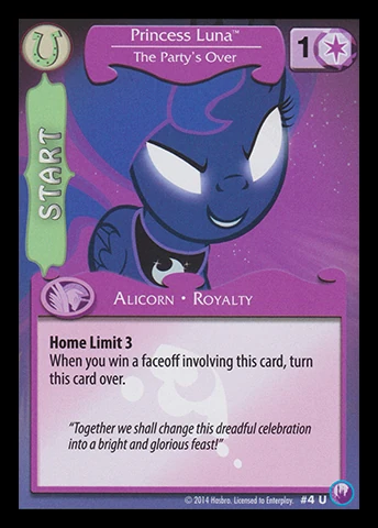 Princess Luna, The Party's Over | My Little Pony Collectible Card Game ...