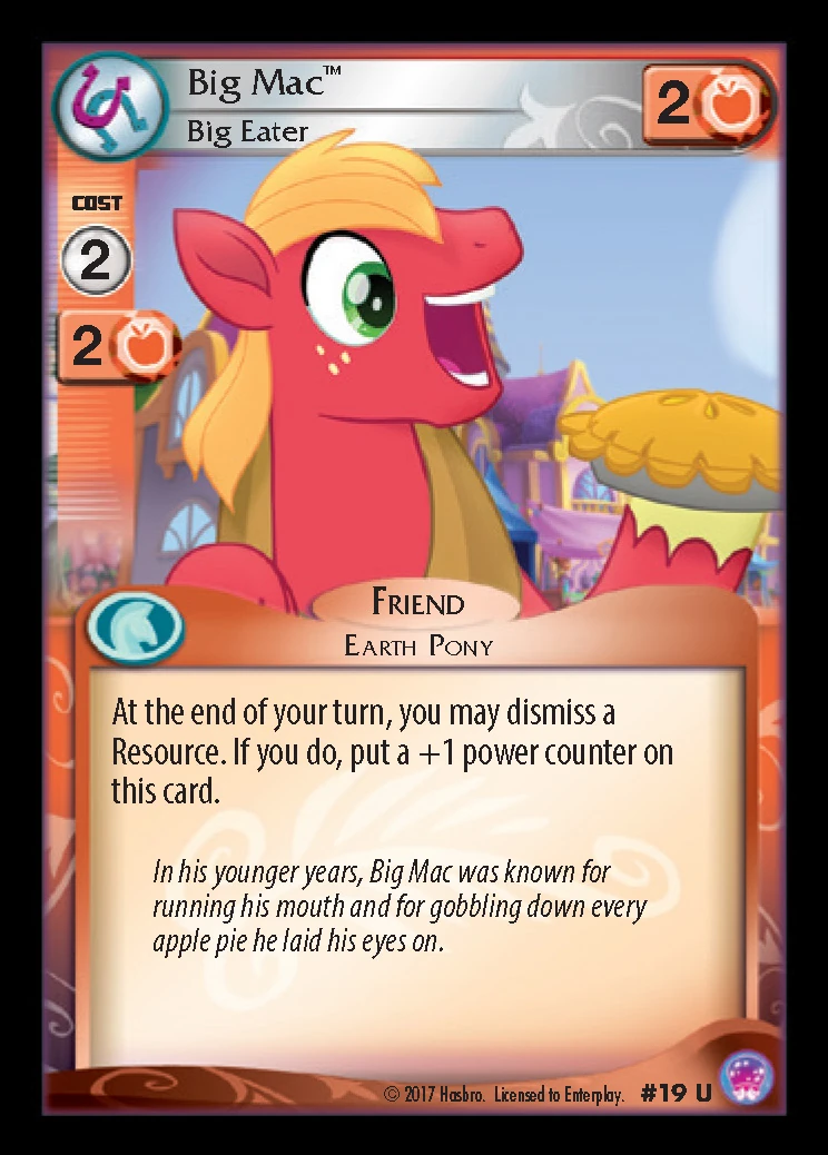 Big Mac, Big Eater | My Little Pony Collectible Card Game Wiki | Fandom