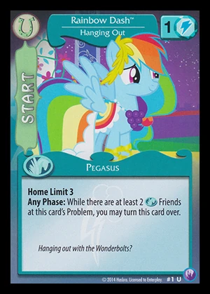 Rainbow Dash, Hanging Out | My Little Pony Collectible Card Game Wiki ...
