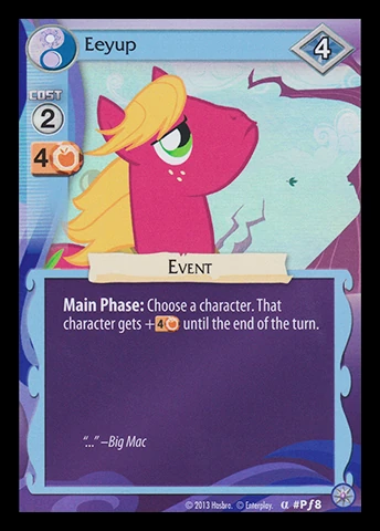Eeyup (Premiere Promo) | My Little Pony Collectible Card Game Wiki | Fandom