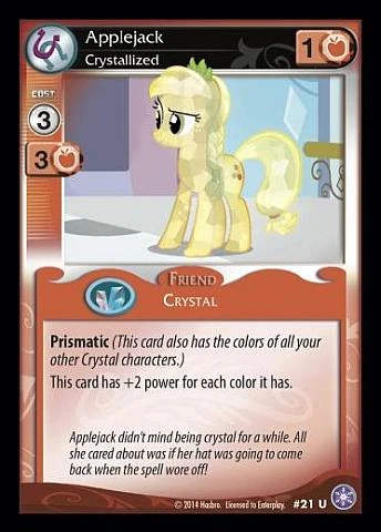 Applejack, Crystallized | My Little Pony Collectible Card Game Wiki ...