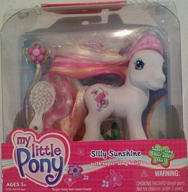 White with Pink G3 My Little Pony White Hair Yellow Silly Sunshine ...