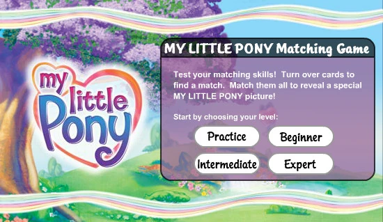 Matching Game | My Little Pony G3 Wiki | Fandom