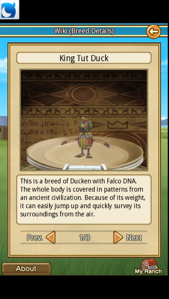 King Tut Duck | My Monster Rancher Wiki | Fandom
