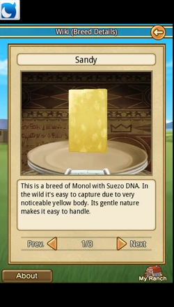 Sandy | My Monster Rancher Wiki | Fandom